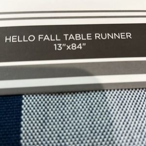 Kirklands | Accents | Hello Fall Table Runner Nwt Harvest Collection ...